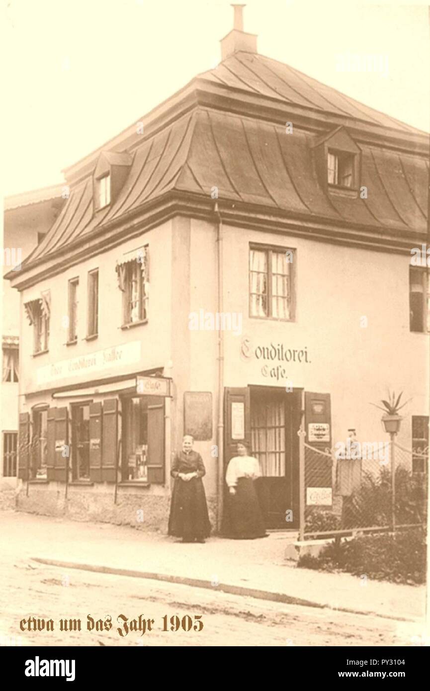 Cafe Schiffmann um 1905 Stock Photo - Alamy