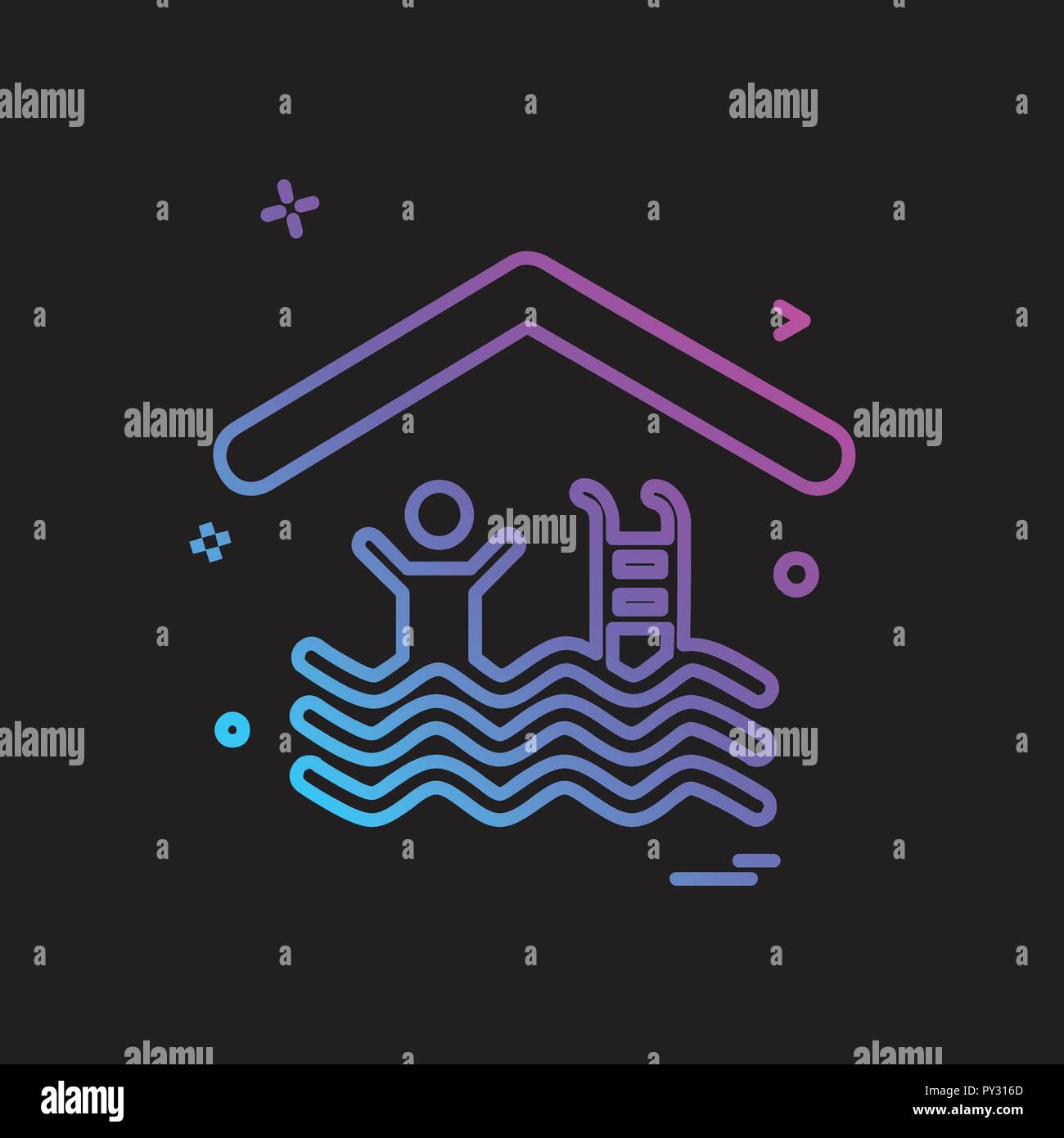 Swimming icon design vector Stock Vector Image & Art - Alamy