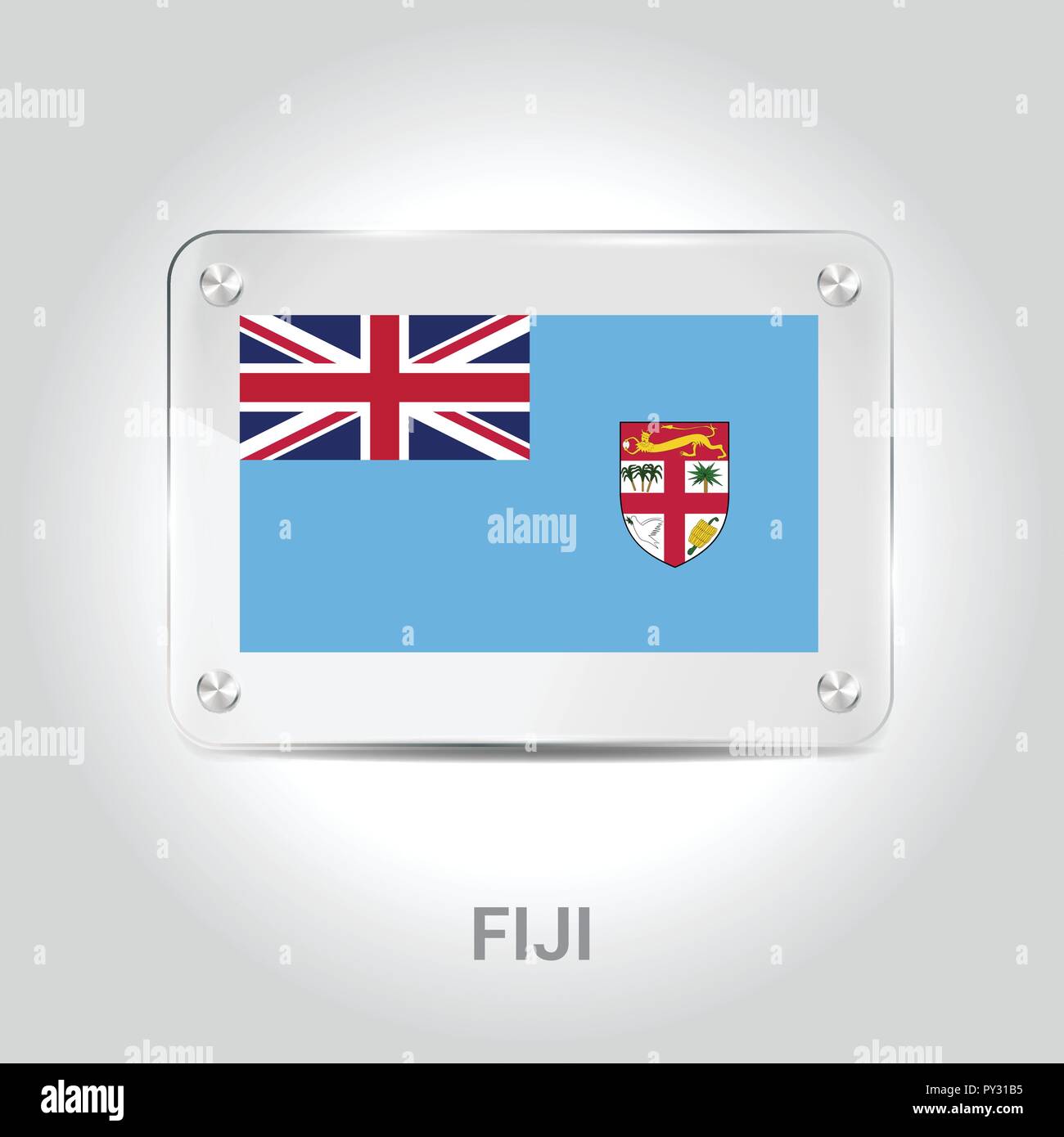 Fiji flag design vector Stock Vector Image & Art - Alamy