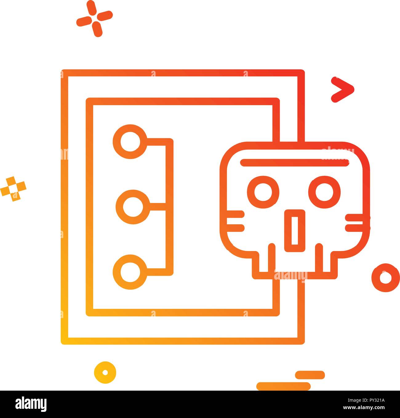 Cyber security icon design vector Stock Vector Image & Art - Alamy