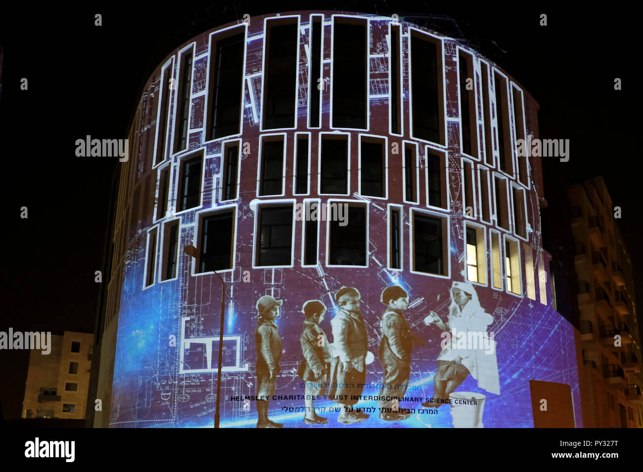 Projection mapping by video artist and VJ Shlomit Yaakov on the new ...