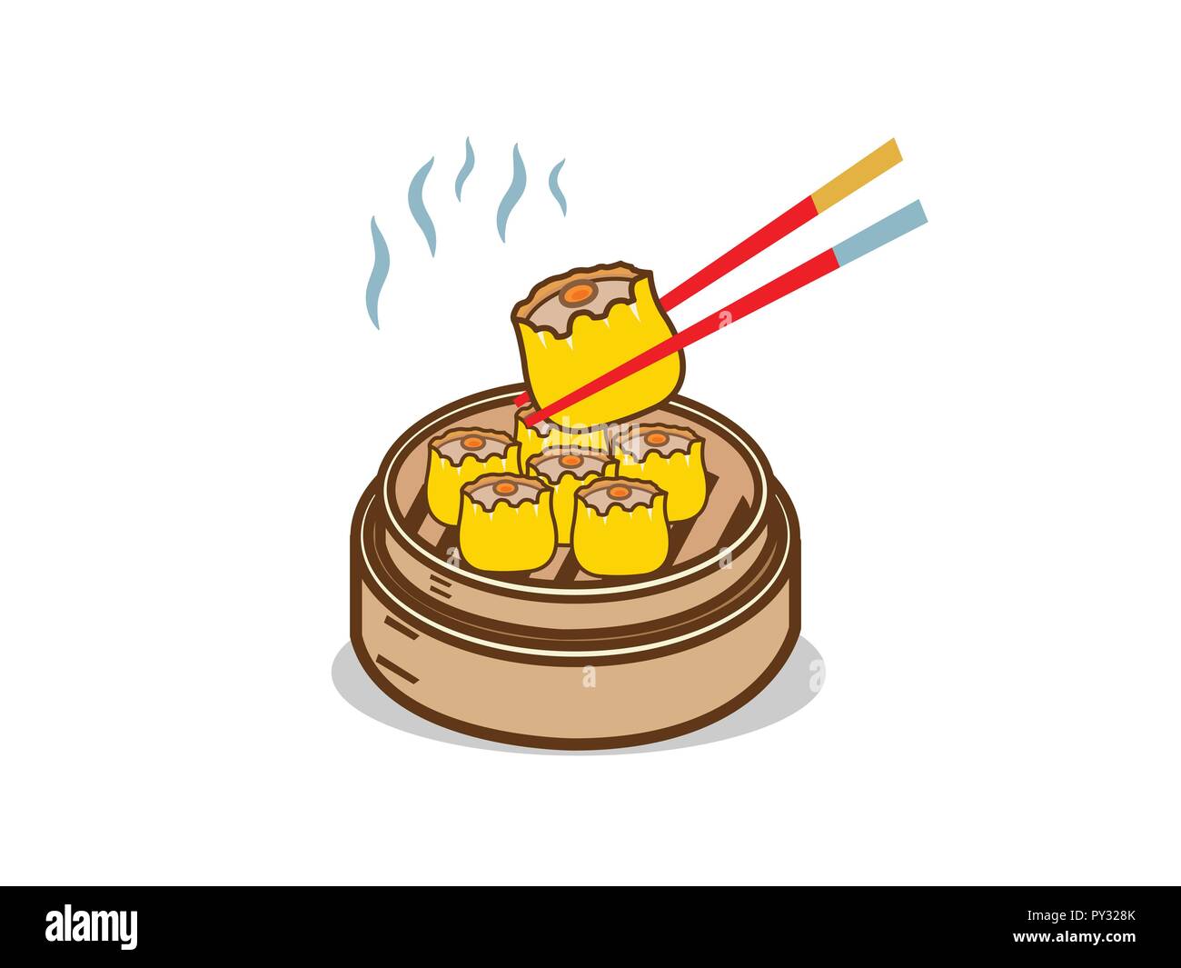 Dim sum chinese food with chopstick Vector Illustration Stock Vector ... Dim sum chinese food with chopstick Vector Illustration Stock Vector ...