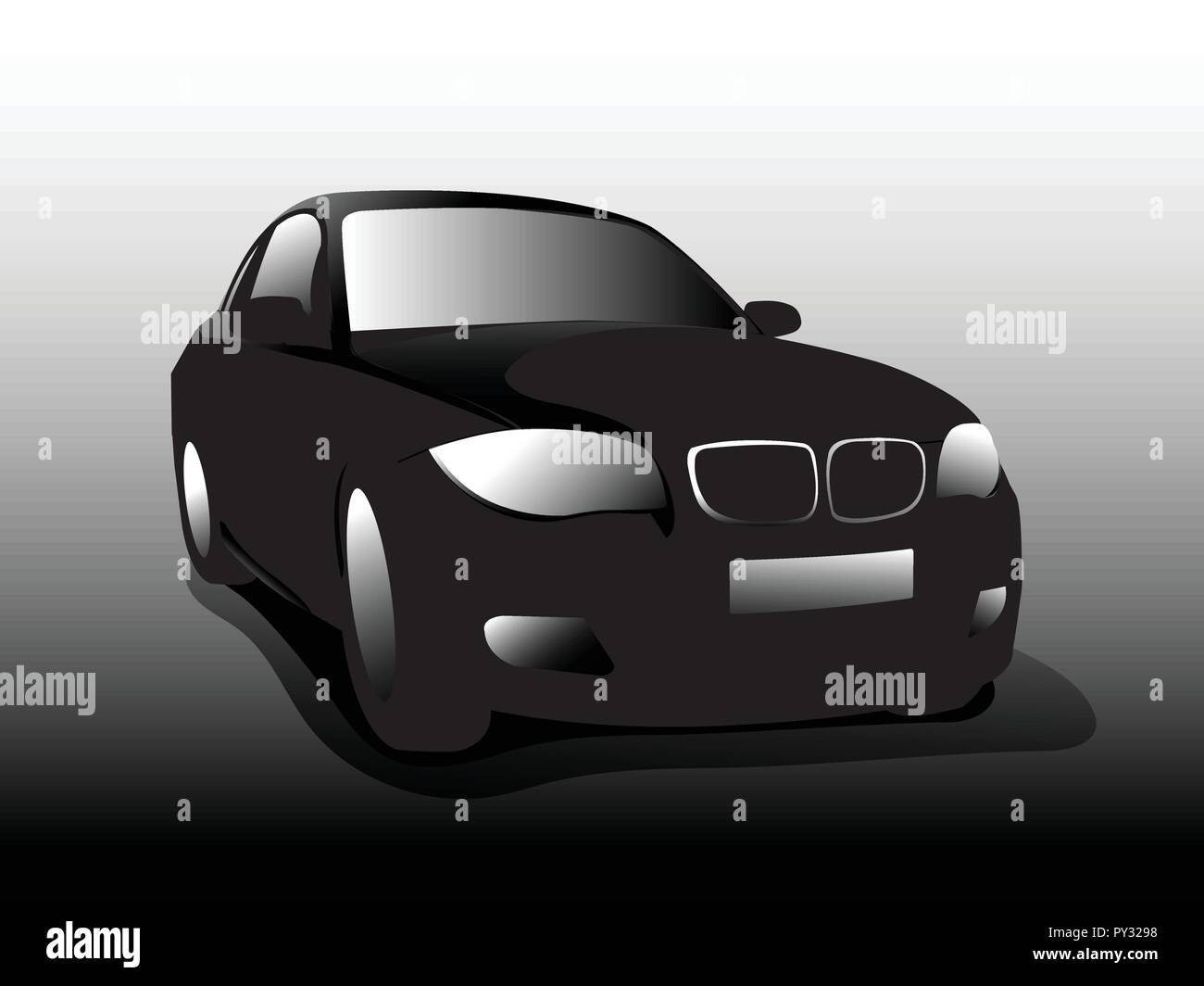 Car vector on gray background. Vector illustration Stock Vector Image ...