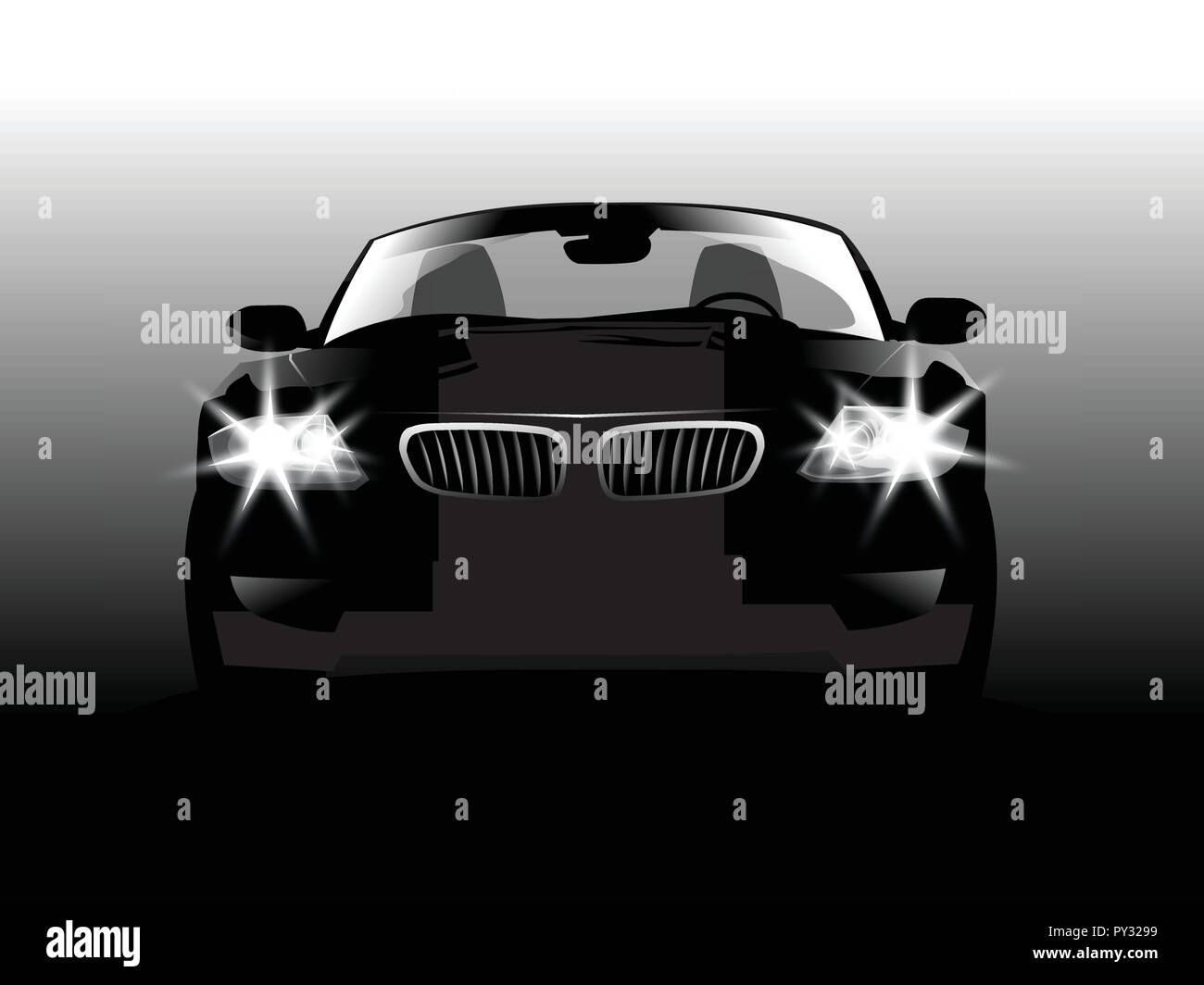 Car vector on gray background. Vector illustration Stock Vector Image ...