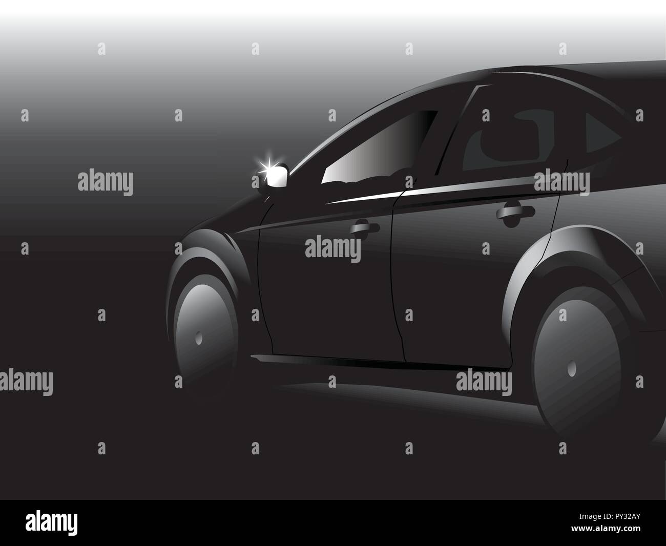 Silhouette side car. Vector illustration Stock Vector Image & Art - Alamy