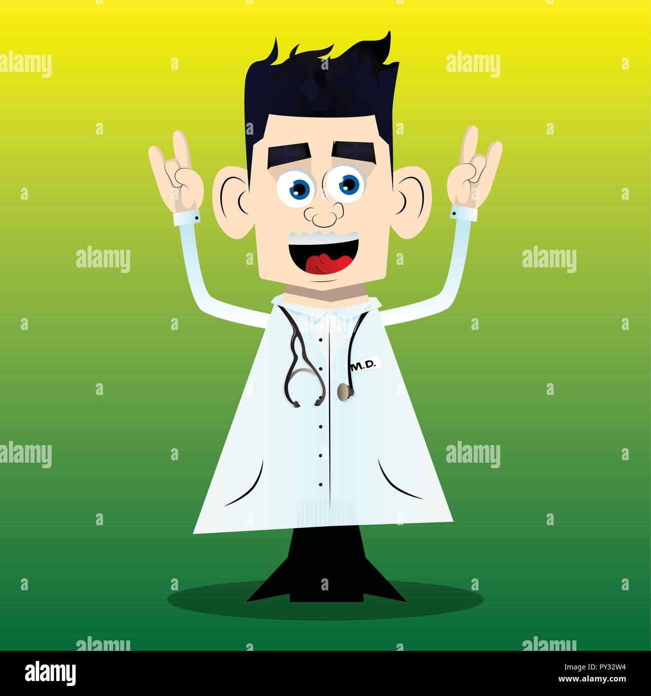 Cool medical doctor cartoon hi-res stock photography and images - Alamy