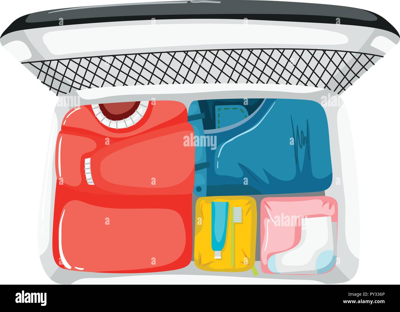 Packing clothing Stock Vector Images - Alamy