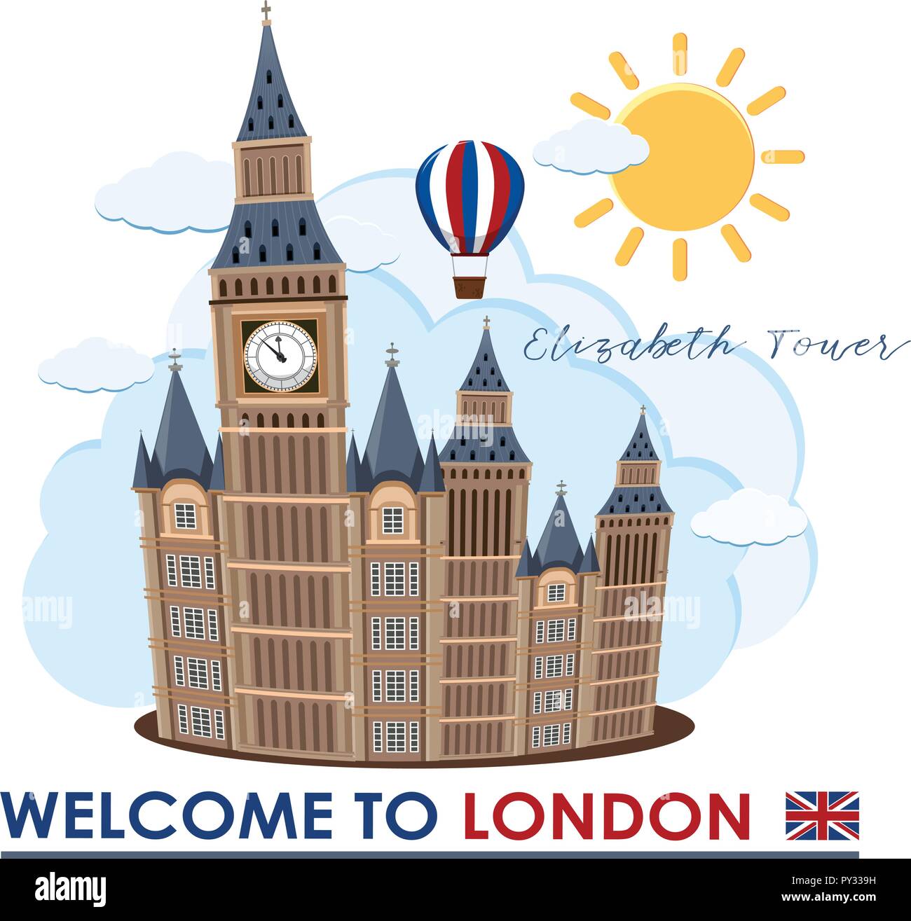 London Landmark Illustration Stock Photos & London Landmark ...