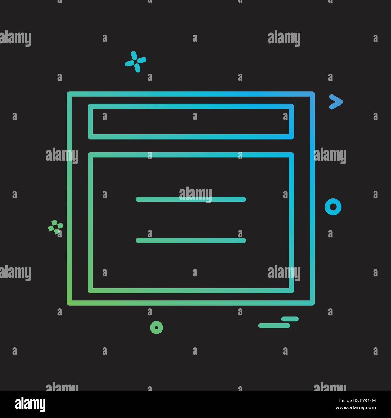 Web layout icon design vector Stock Vector Image & Art - Alamy