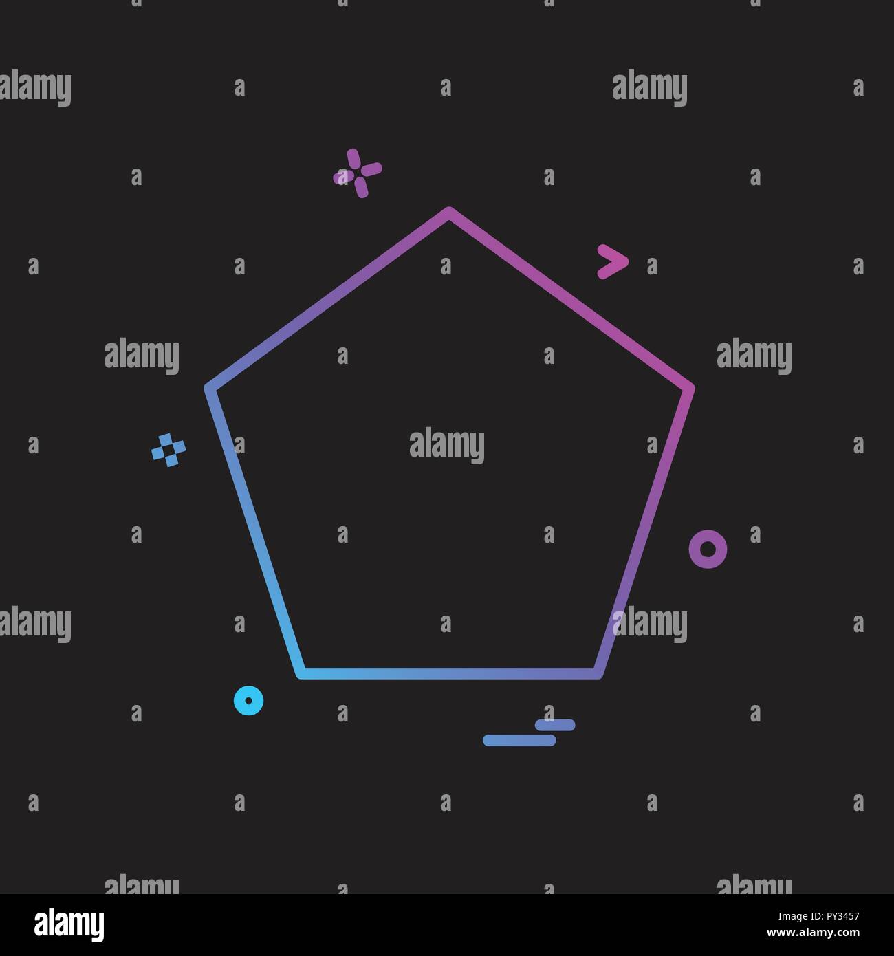 Shape icon design vector Stock Vector Image & Art - Alamy