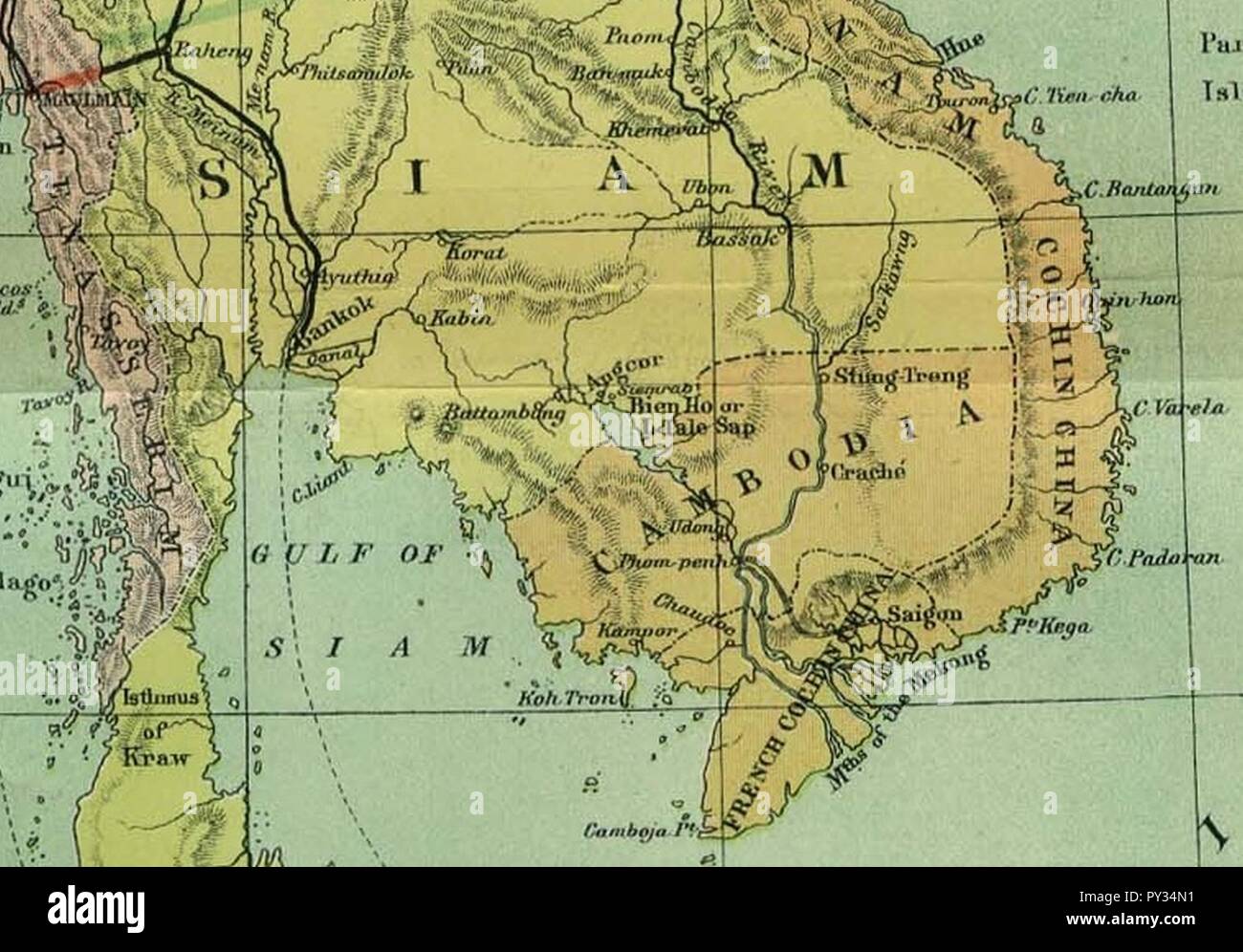 Indochina Peninsula On World Map