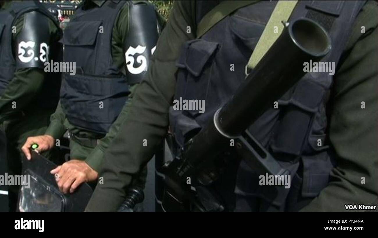 Cambodian police hi-res stock photography and images - Alamy