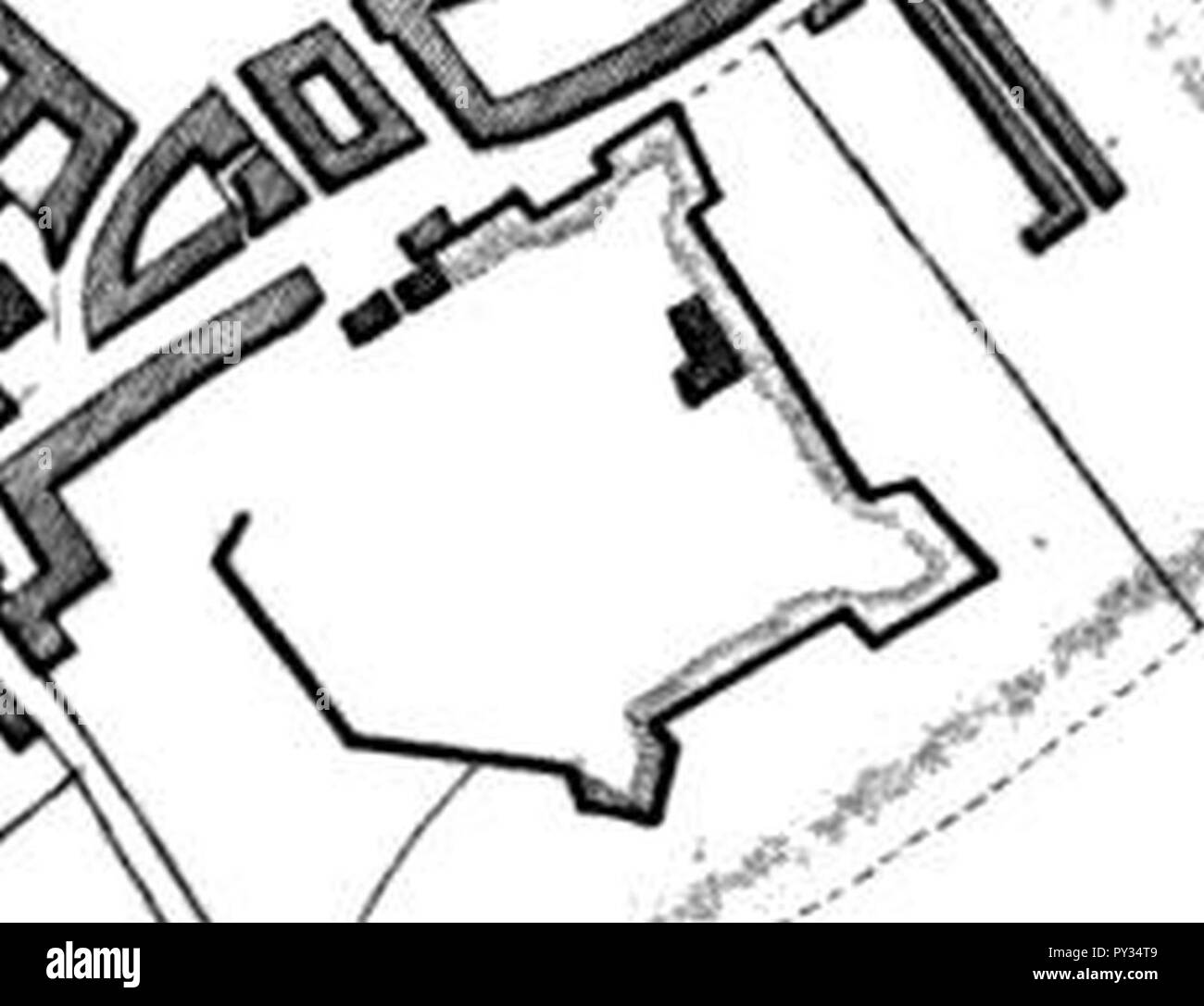 Cambridge Castle 1837 Stock Photo - Alamy