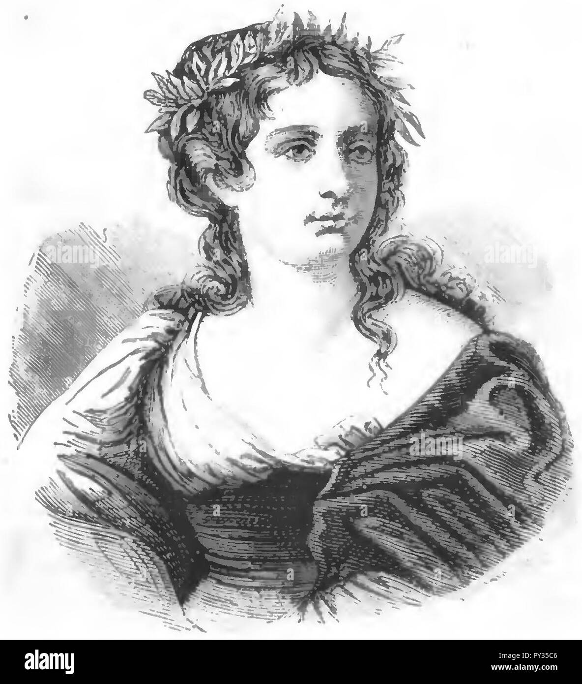 Camerini - Donne illustri, 1870 (page 56 crop) Gaspara Stampa Stock ...