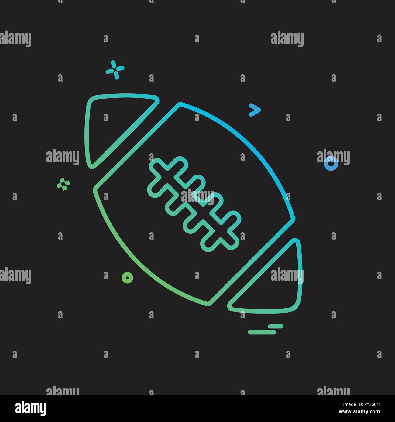 Rugby icon design vector Stock Vector Image & Art - Alamy