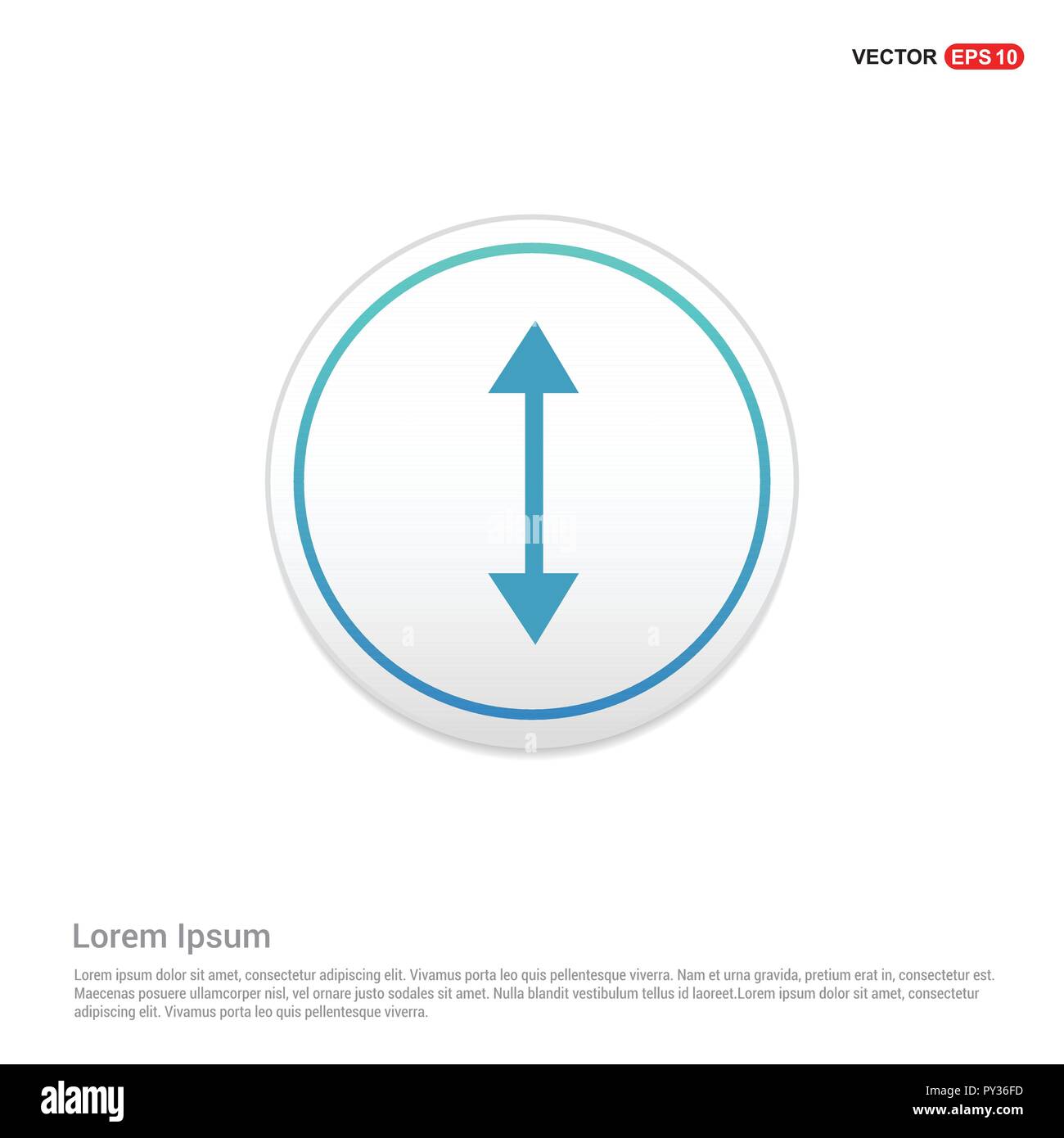 2 side arrow Icon - white circle button Stock Vector Image & Art - Alamy