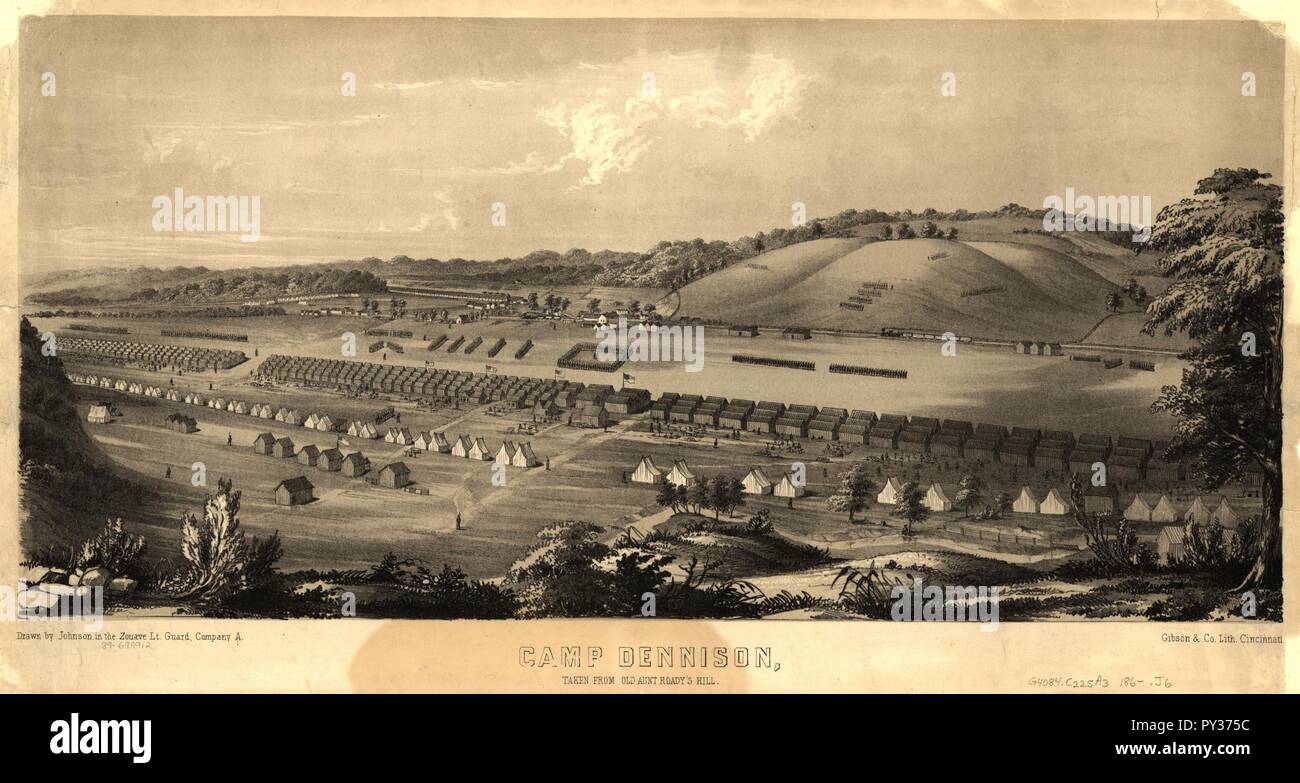 Camp Dennison - taken from Old Aunt Roady's Hill Stock Photo - Alamy