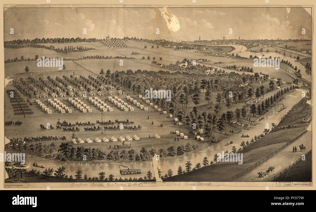 Camp Foster, camp of the 8th Regiment & 6th Battery - O.N.G. Col. D. W ...