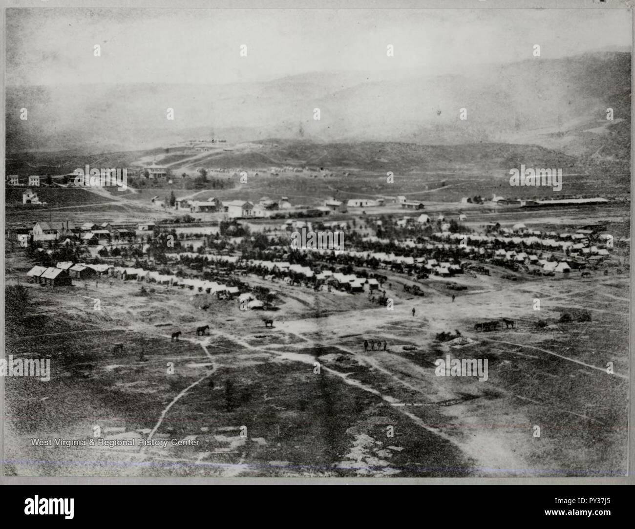 Camp of 22nd Pennsylvania (Ringgold) Cavalry, Union Army, New Creek ...