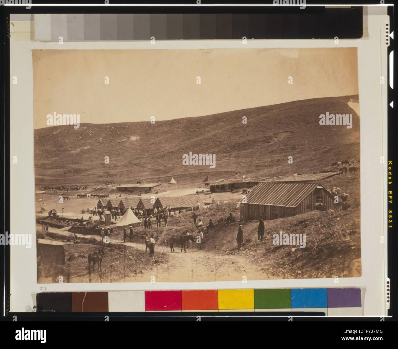 Camp of the 4th Light Dragoons - soldiers quarters Stock Photo - Alamy