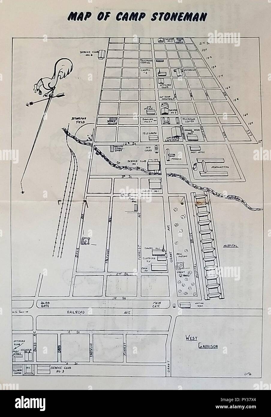 Camp Stoneman Brochure map per Seth Washburne and The Thirsty 13th ...