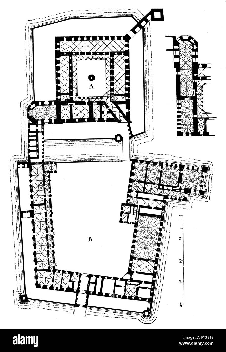 Castle floor plan Black and White Stock Photos & Images - Alamy