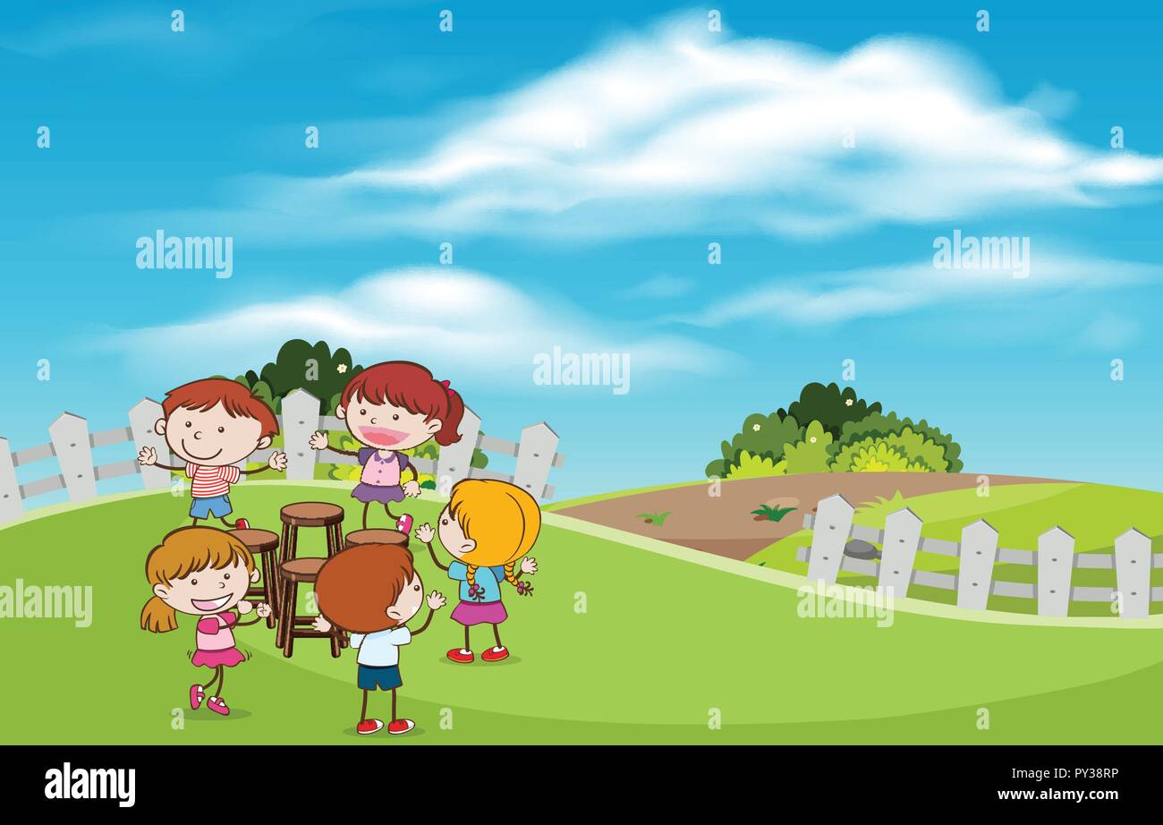 Musical chairs game Stock Vector Images - Alamy