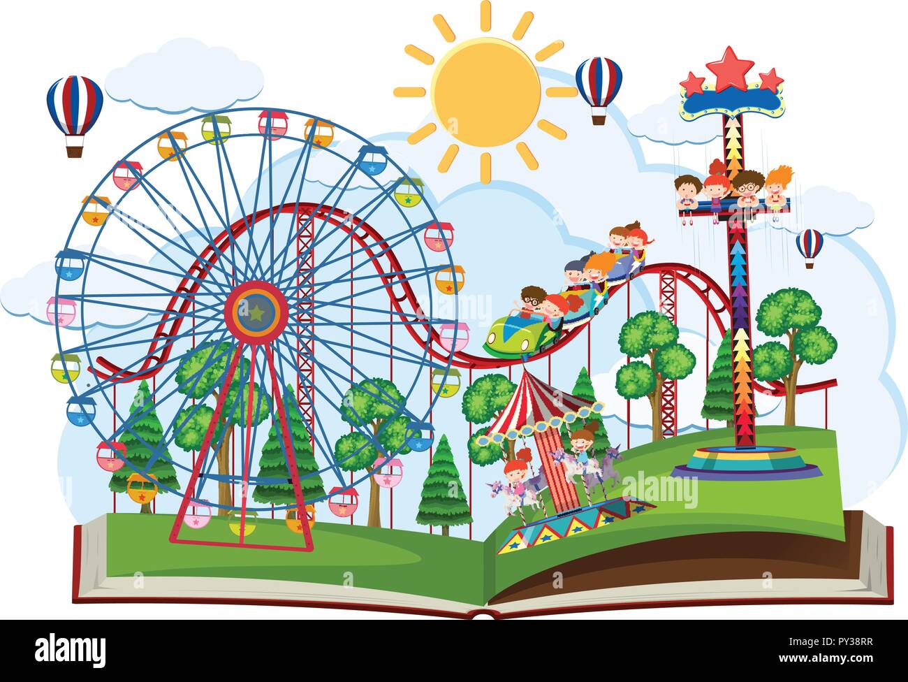 Giant open book Stock Vector Images - Alamy