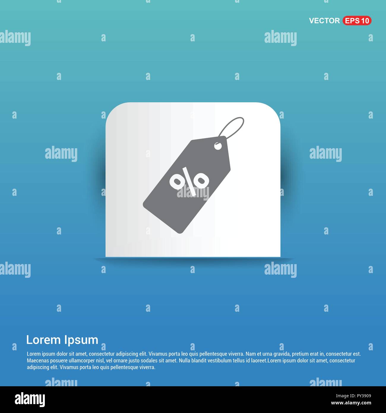 Sale tag icon - Blue Sticker button Stock Vector Image & Art - Alamy
