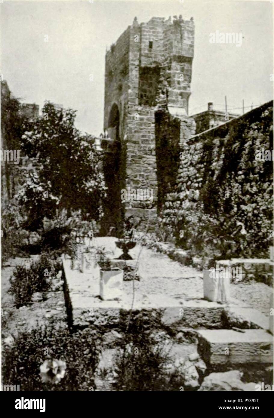 C.R. Ashbee, Jerusalem 1920-1922. Drawbridge Tower Stock Photo - Alamy
