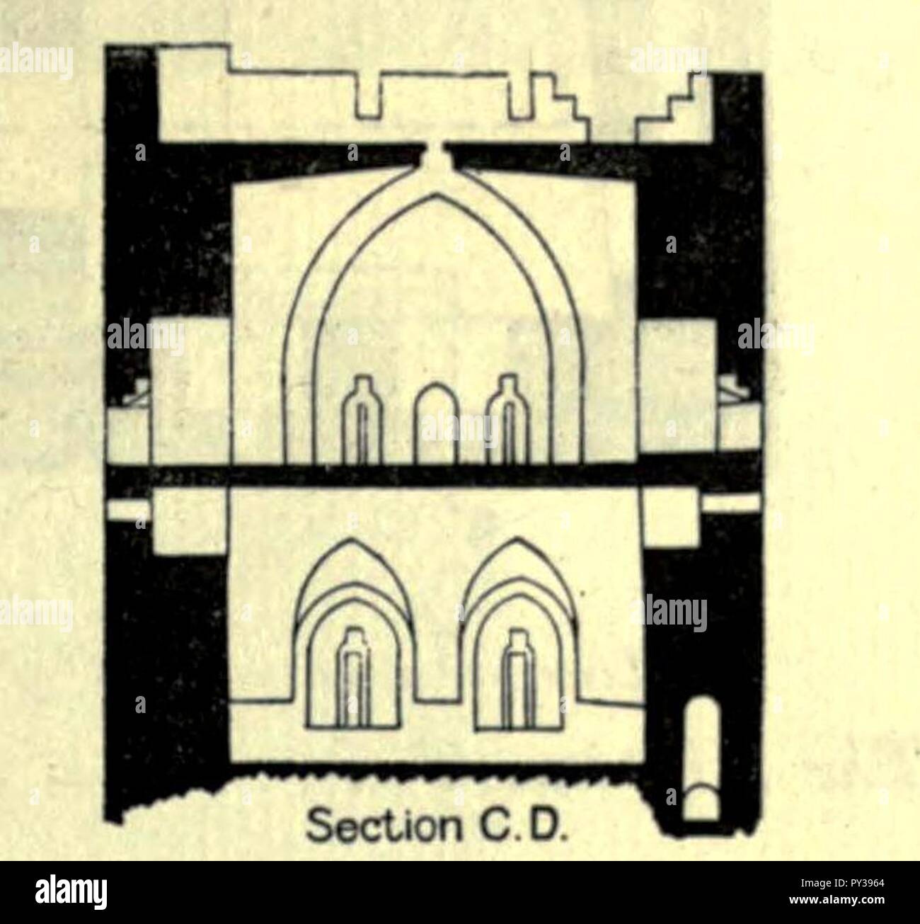 C.R. Ashbee, Jerusalem 1920-1922. The Hippicus Tower. Section C.D Stock ...