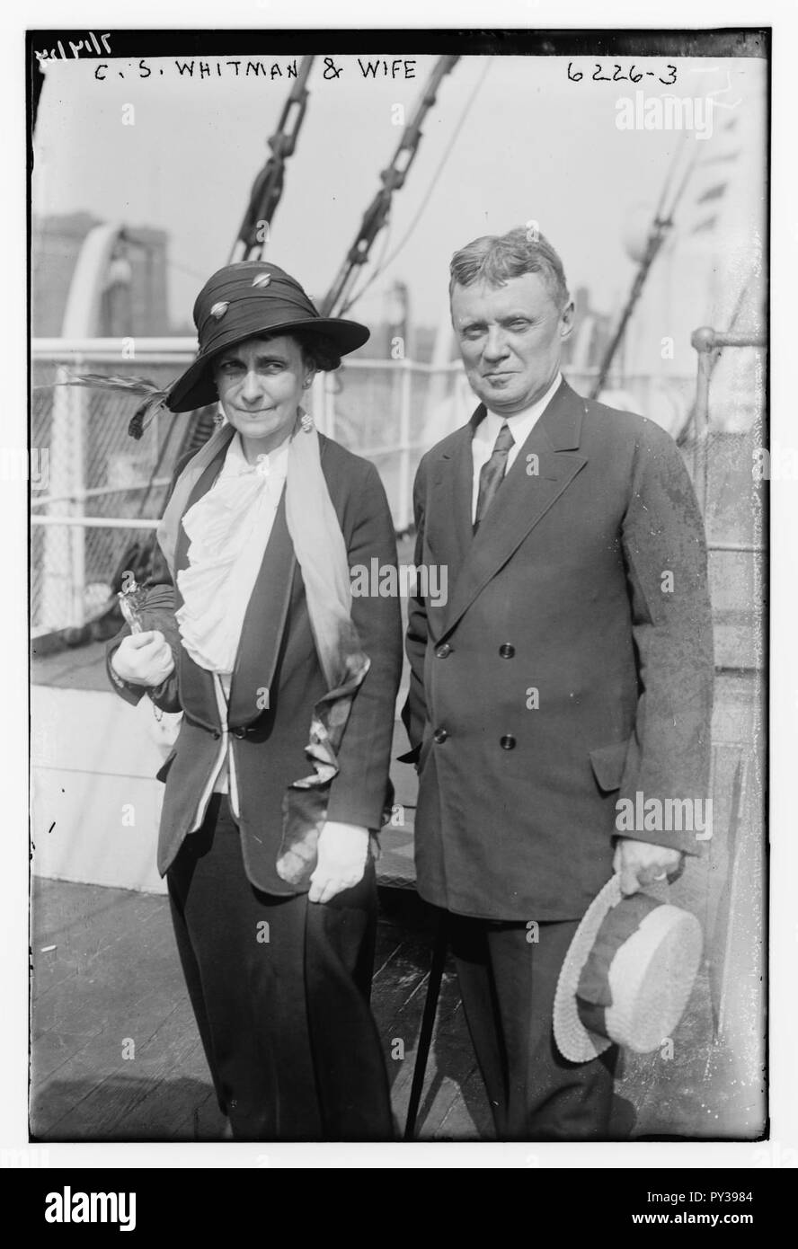 C.S. Whitman & wife Stock Photo - Alamy