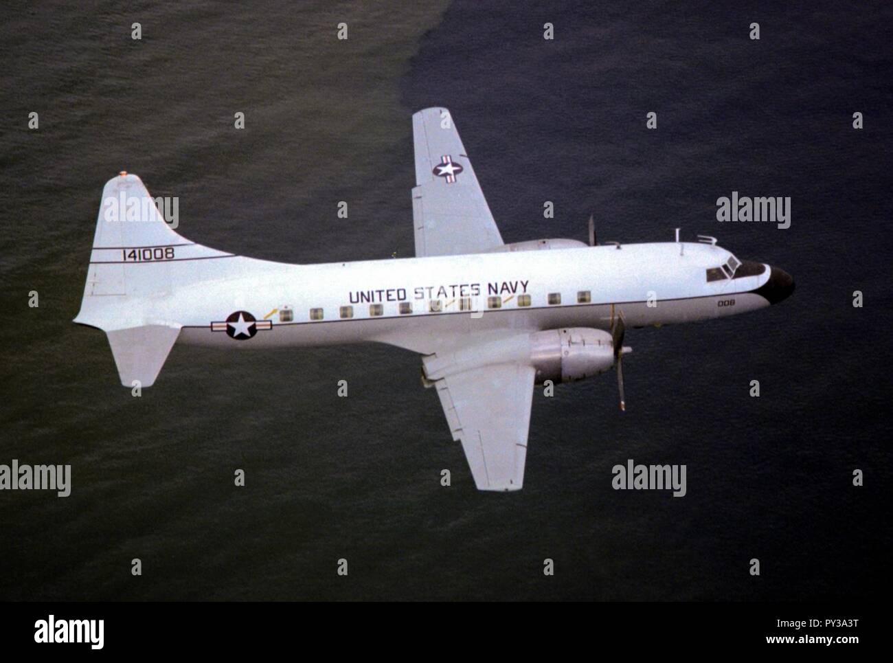 C-131F Samaritan VR-48 in flight 1983 Stock Photo - Alamy