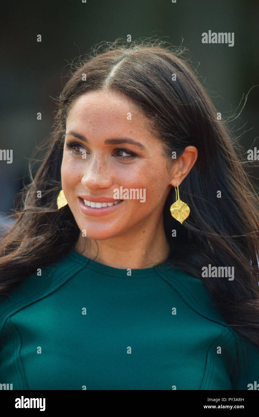 The Duchess of Sussex attends the unveiling of a statue commemorating ...