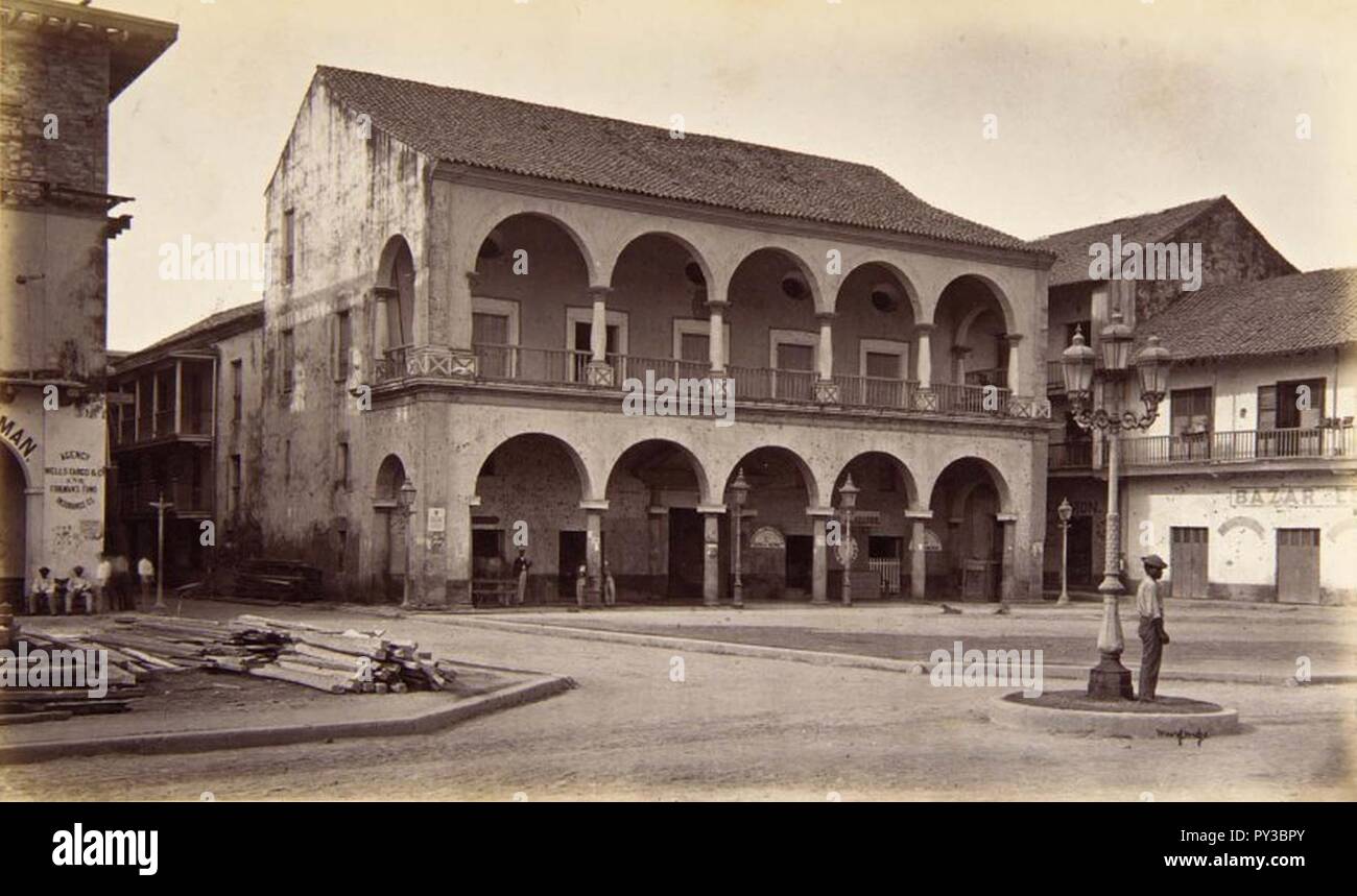 Cabildo de Panamá 1876 Stock Photo - Alamy