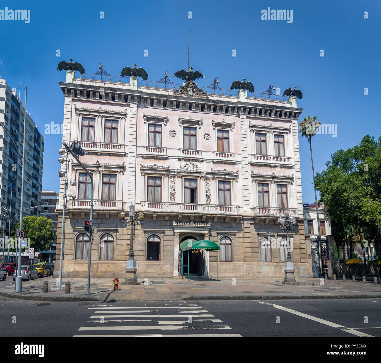 Catete Palace facade, the former presidential palace now houses the ...