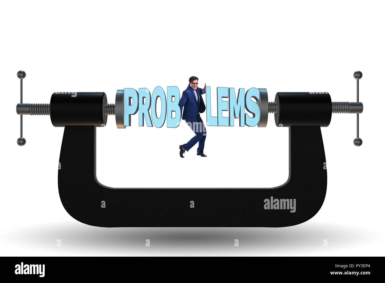 Business problem and challenge concept with businessman Stock Photo - Alamy