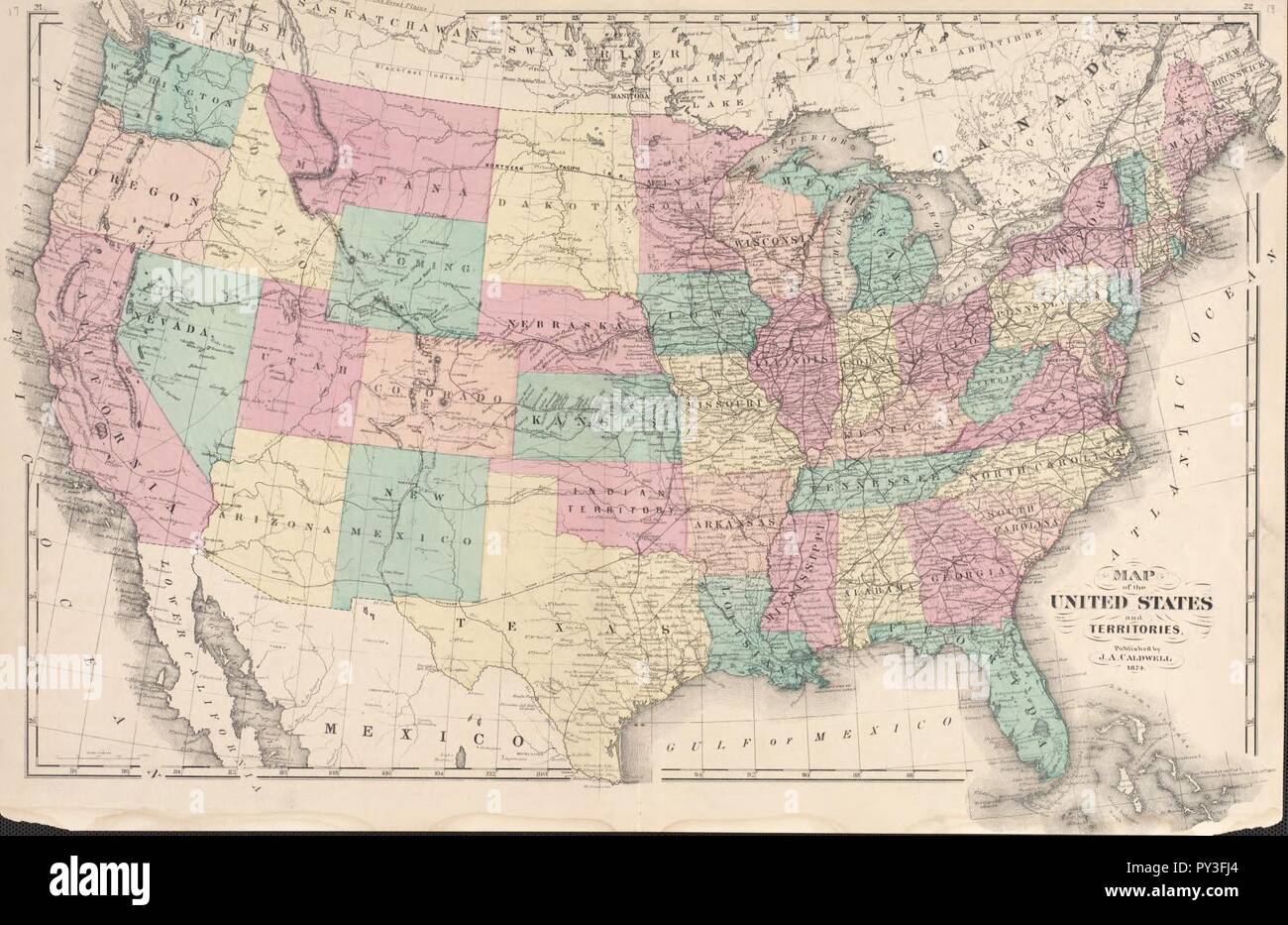 Caldwell's atlas of Madison Co., Ohio Stock Photo - Alamy