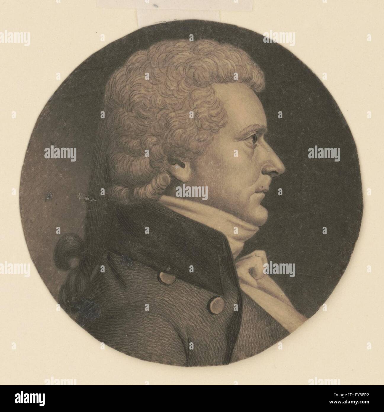 Caleb Swan, head-and-shoulders portrait, right profile Stock Photo - Alamy