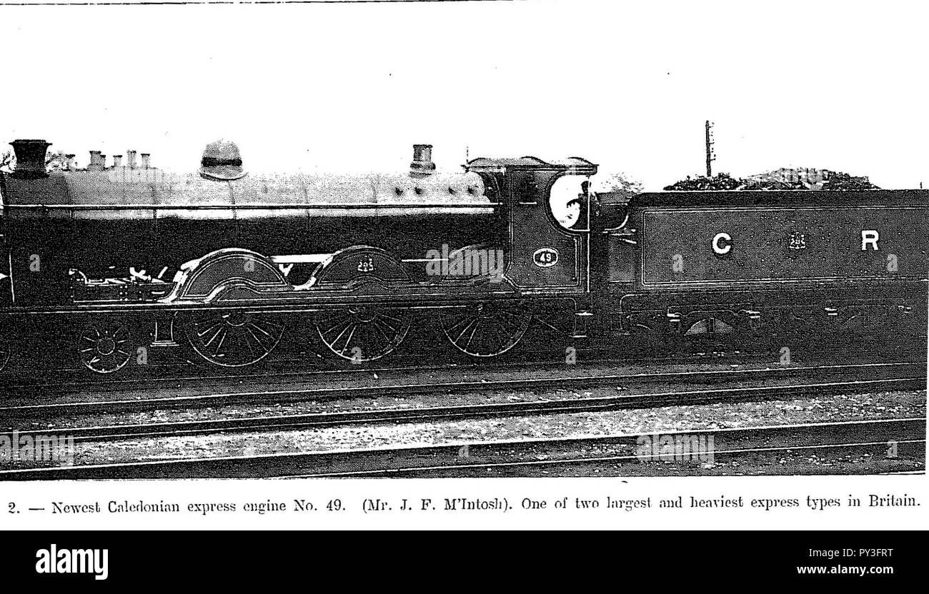 Caledonian Express engine no 49 Stock Photo - Alamy
