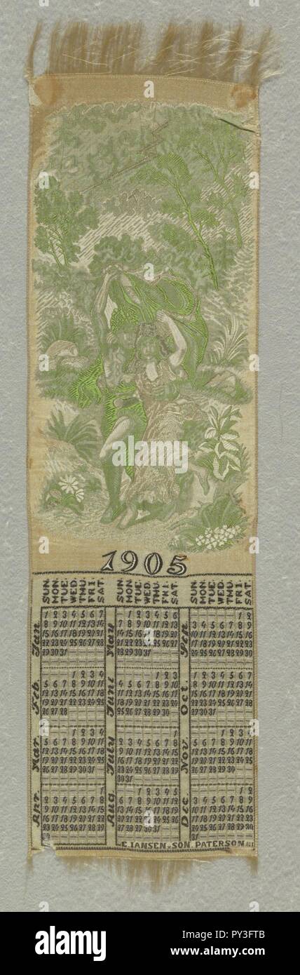 1905 calendar hi-res stock photography and images - Alamy