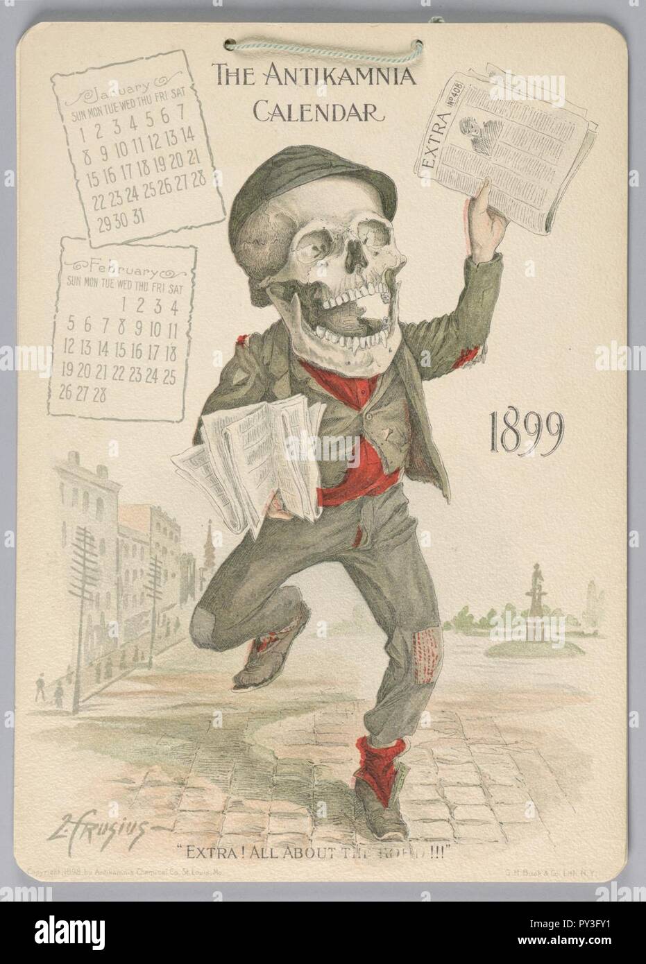 1899 calendar hi-res stock photography and images - Alamy