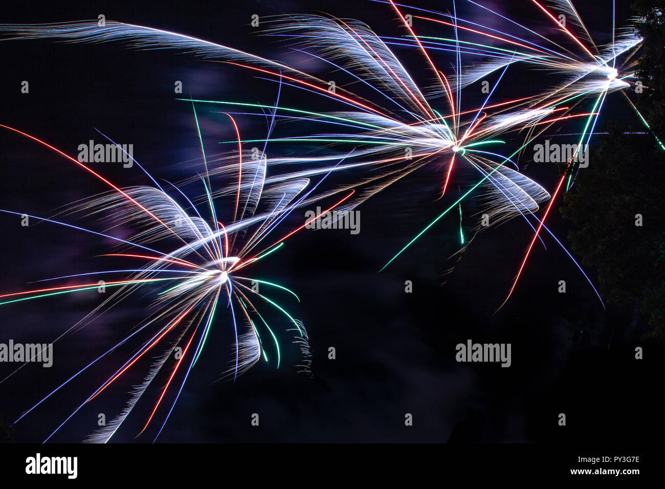 Fourth july fireworks space hi-res stock photography and images - Alamy