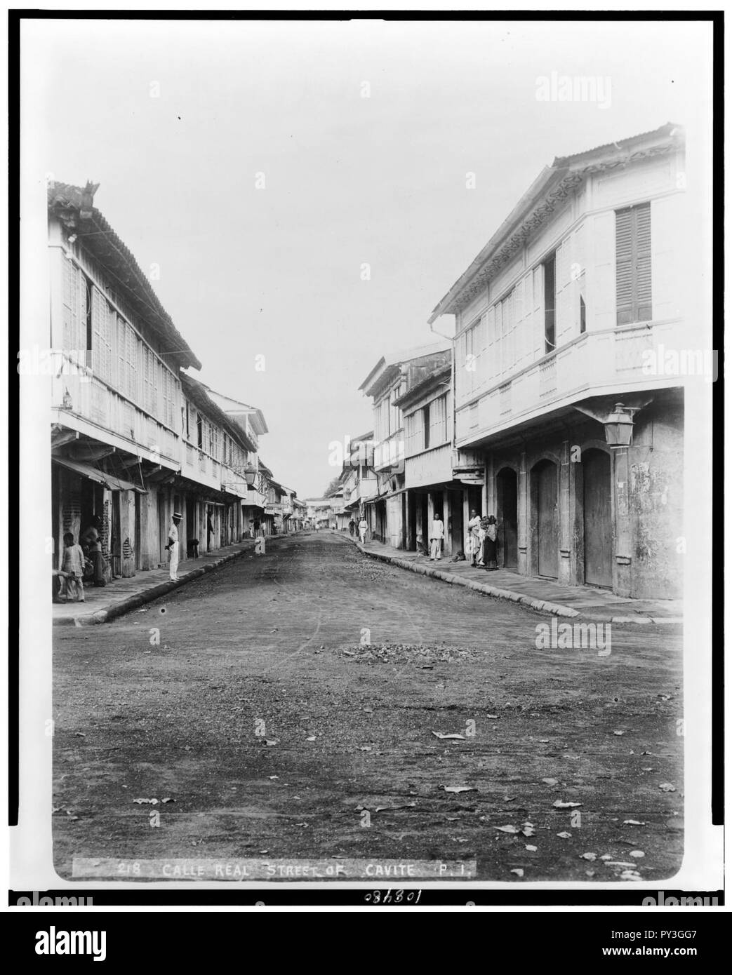 Calle Real street of Cavite, P.I Stock Photo - Alamy