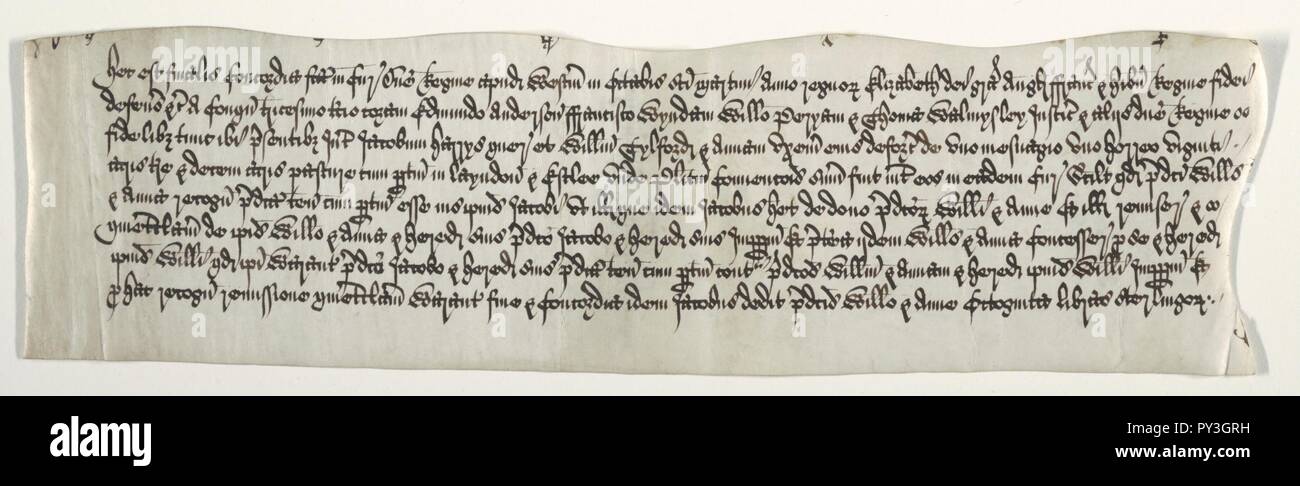 Calligraphy, Section of a Deed for Land, 1498–1759 Stock Photo - Alamy