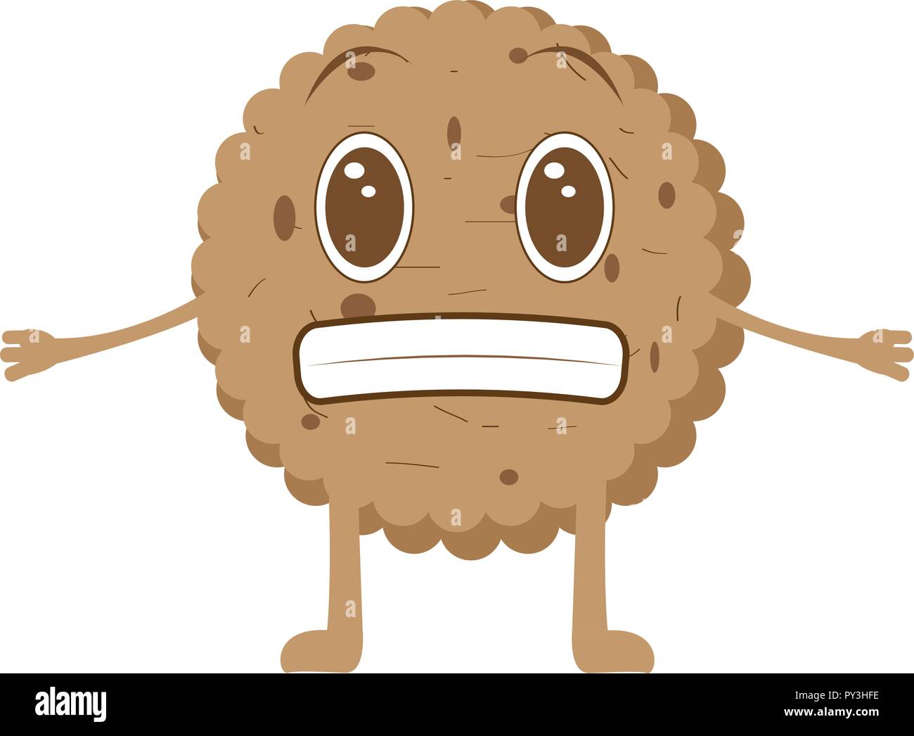 Isolated happy cookie cartoon character Stock Vector Image & Art - Alamy