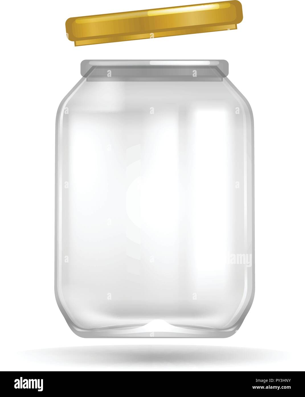 Empty jar food on Stock Vector Images - Alamy