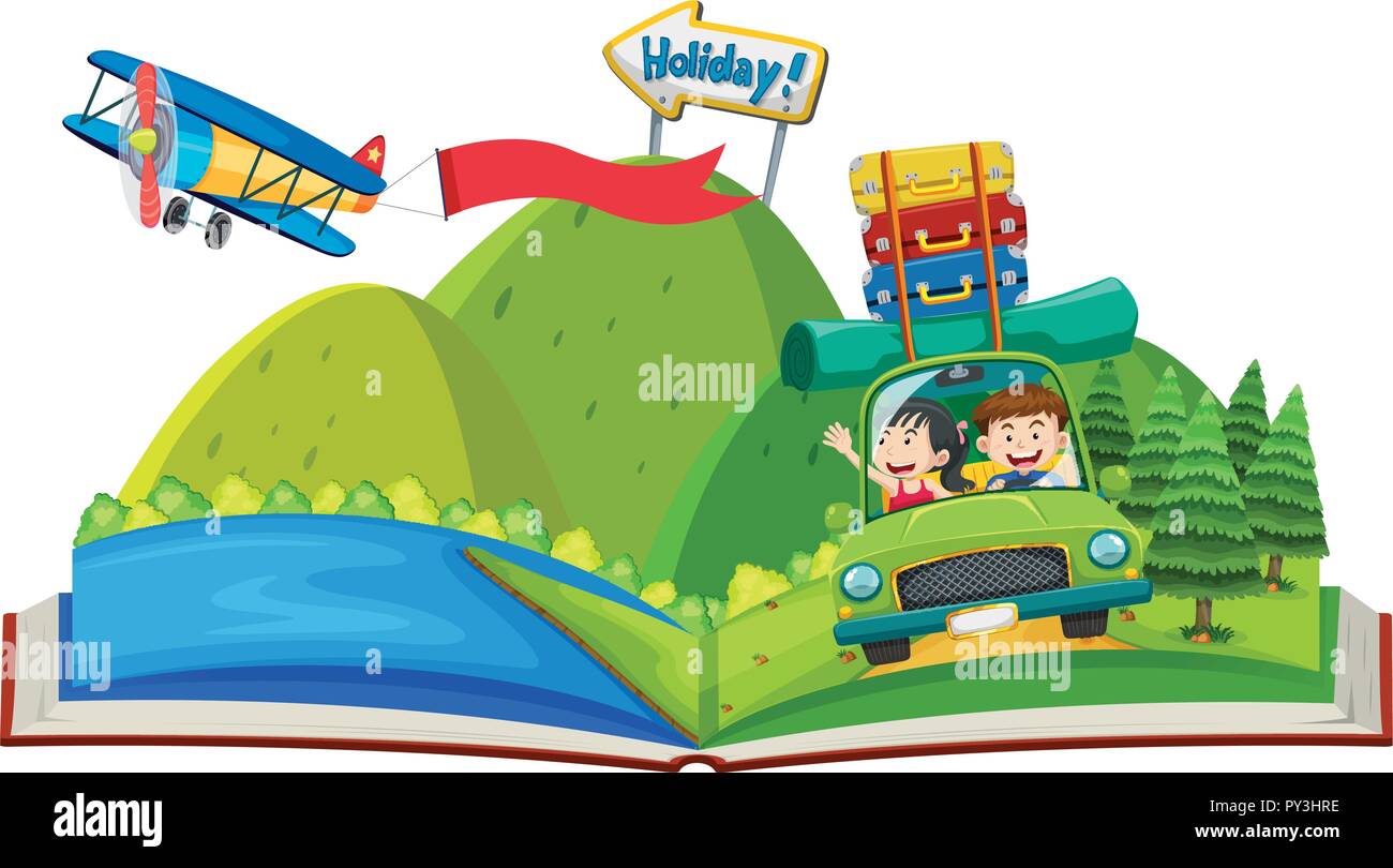 Couple luggage car Stock Vector Images - Alamy