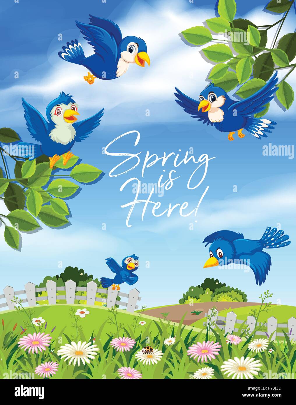 Spring Is Here Clipart