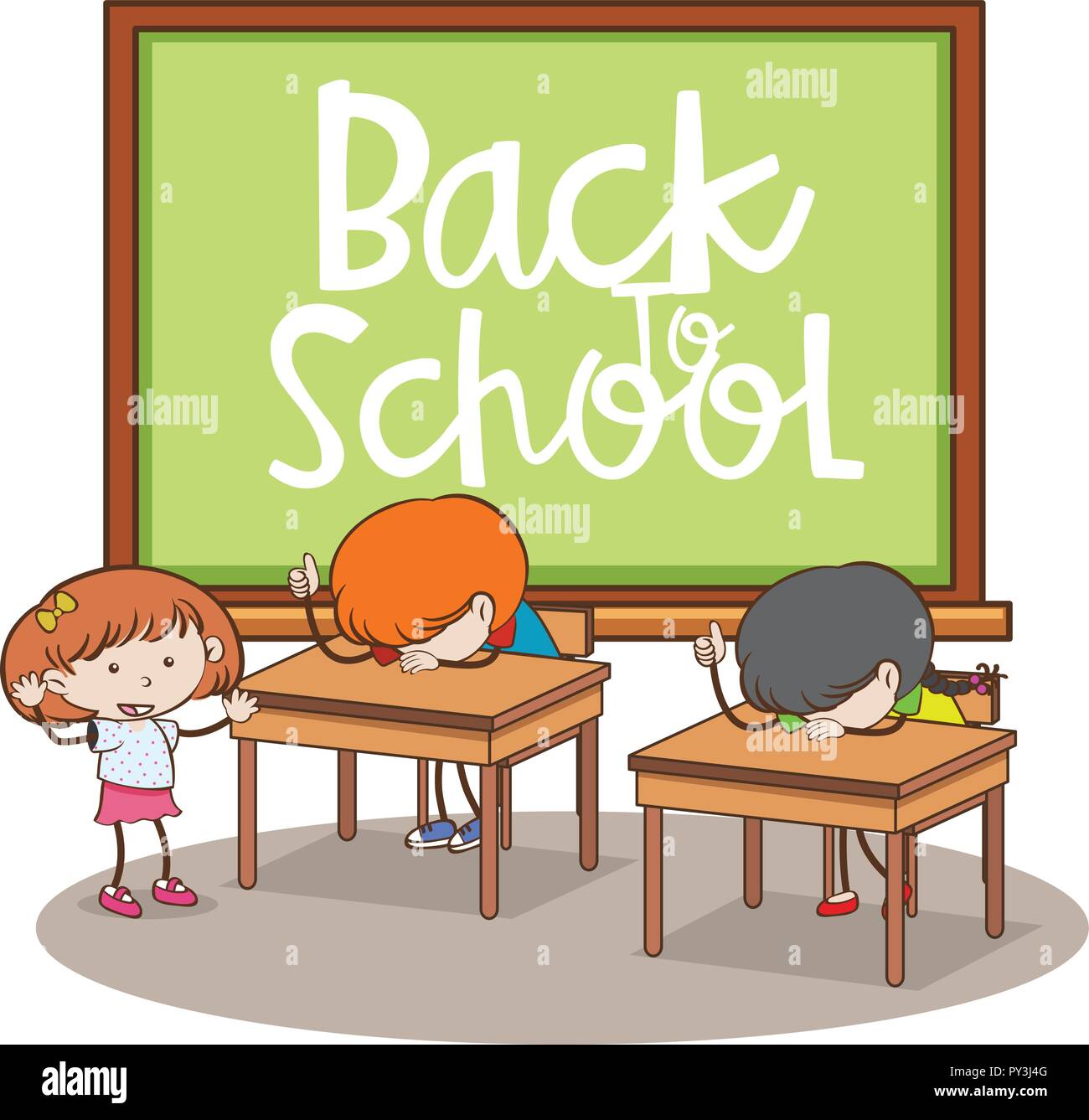 Heads down thumbs up illustration Stock Vector Image & Art - Alamy